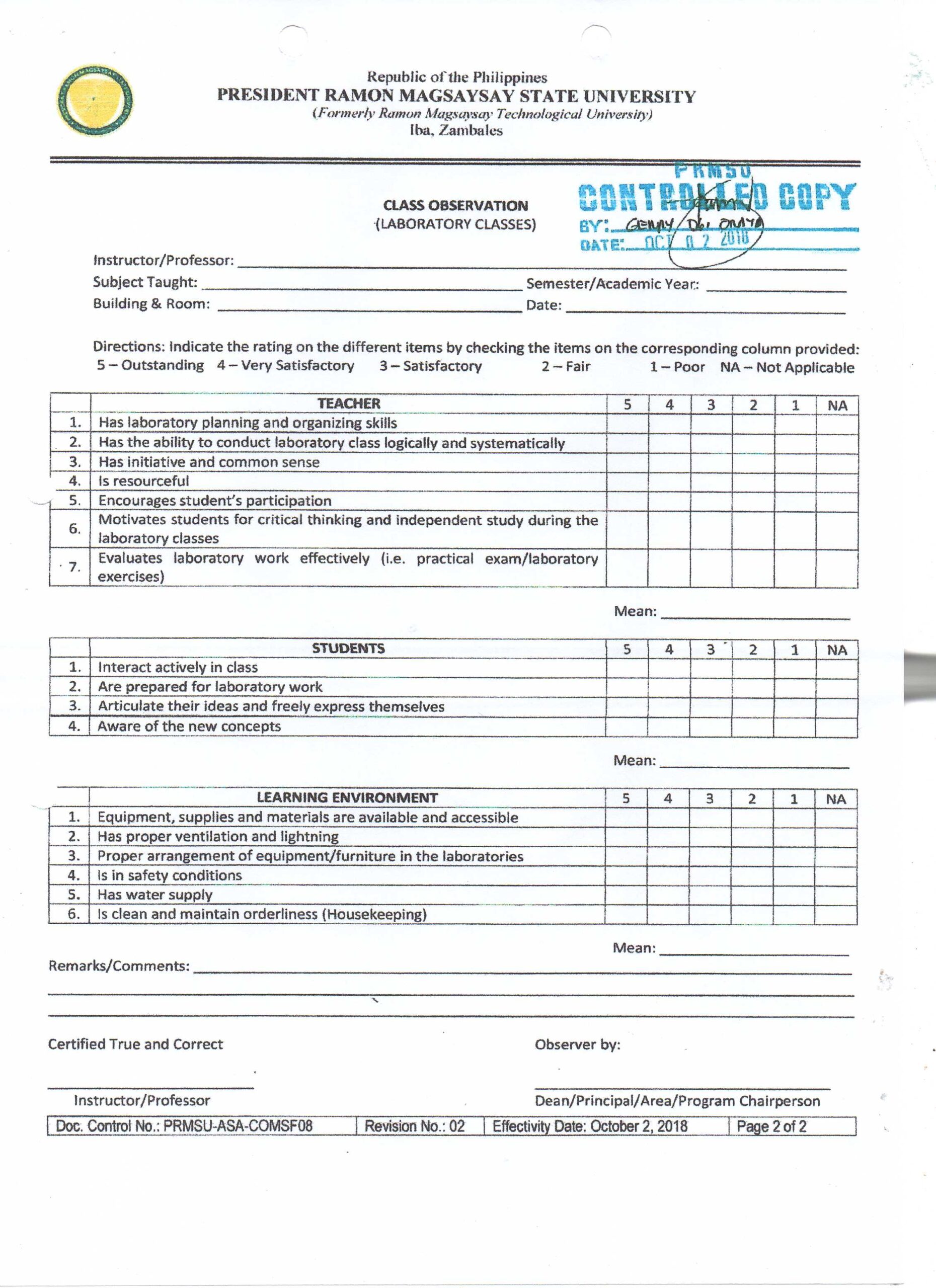 Enrollment Procedure / Policies – PRMSU College of Communication and ...